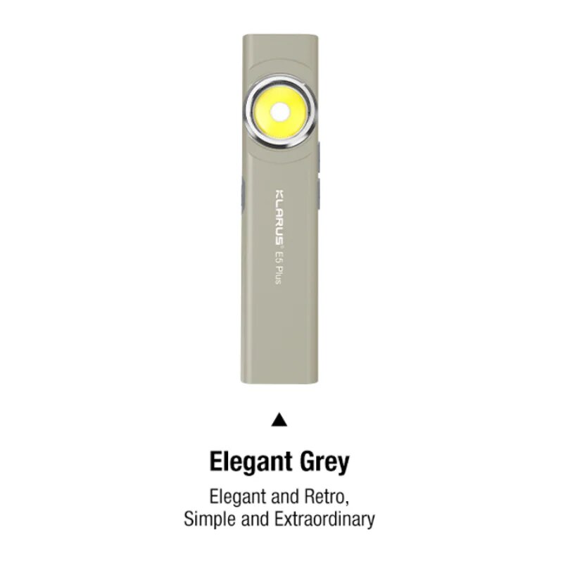 Klarus E5 Plus Тройной фонарик Elegant Grey