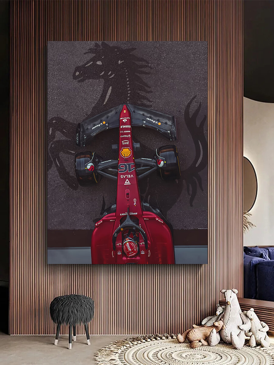 Картина интерьерная на стену - "Болиды, Формула 1 / Formula 1" , 60х80 см.