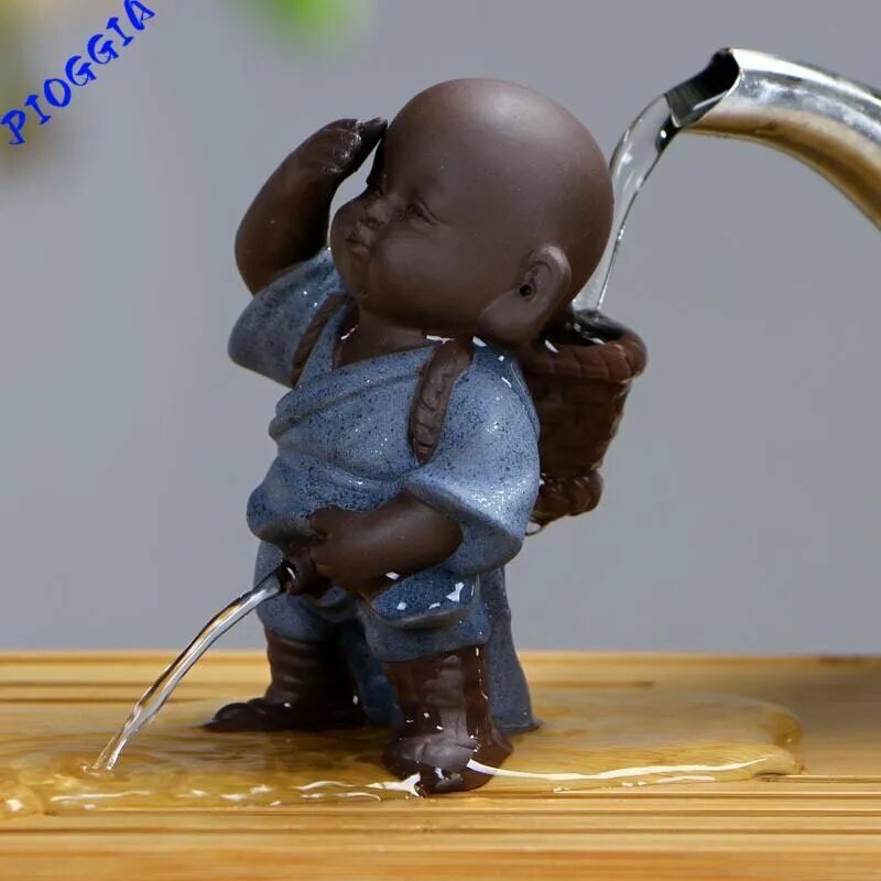 Чайный питомец, фигурка для чайной церемонии, зеленый, керамика