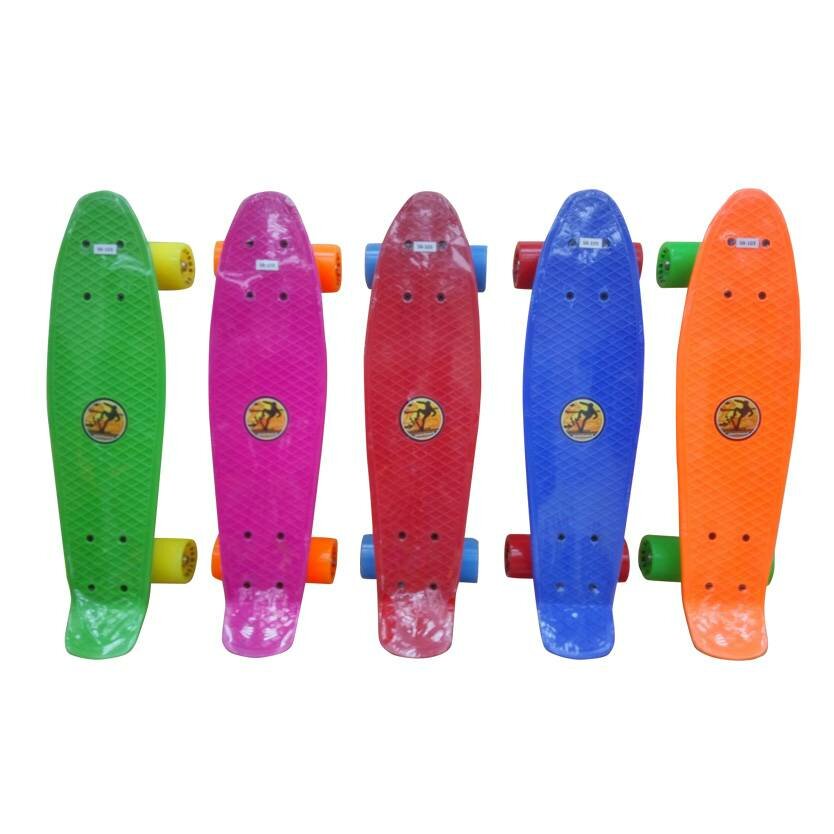 Скейтборд KMS дека 22" SB-103, алюмин. крепежи, колеса полеуретан , подшипник Abec-7, Зеленый