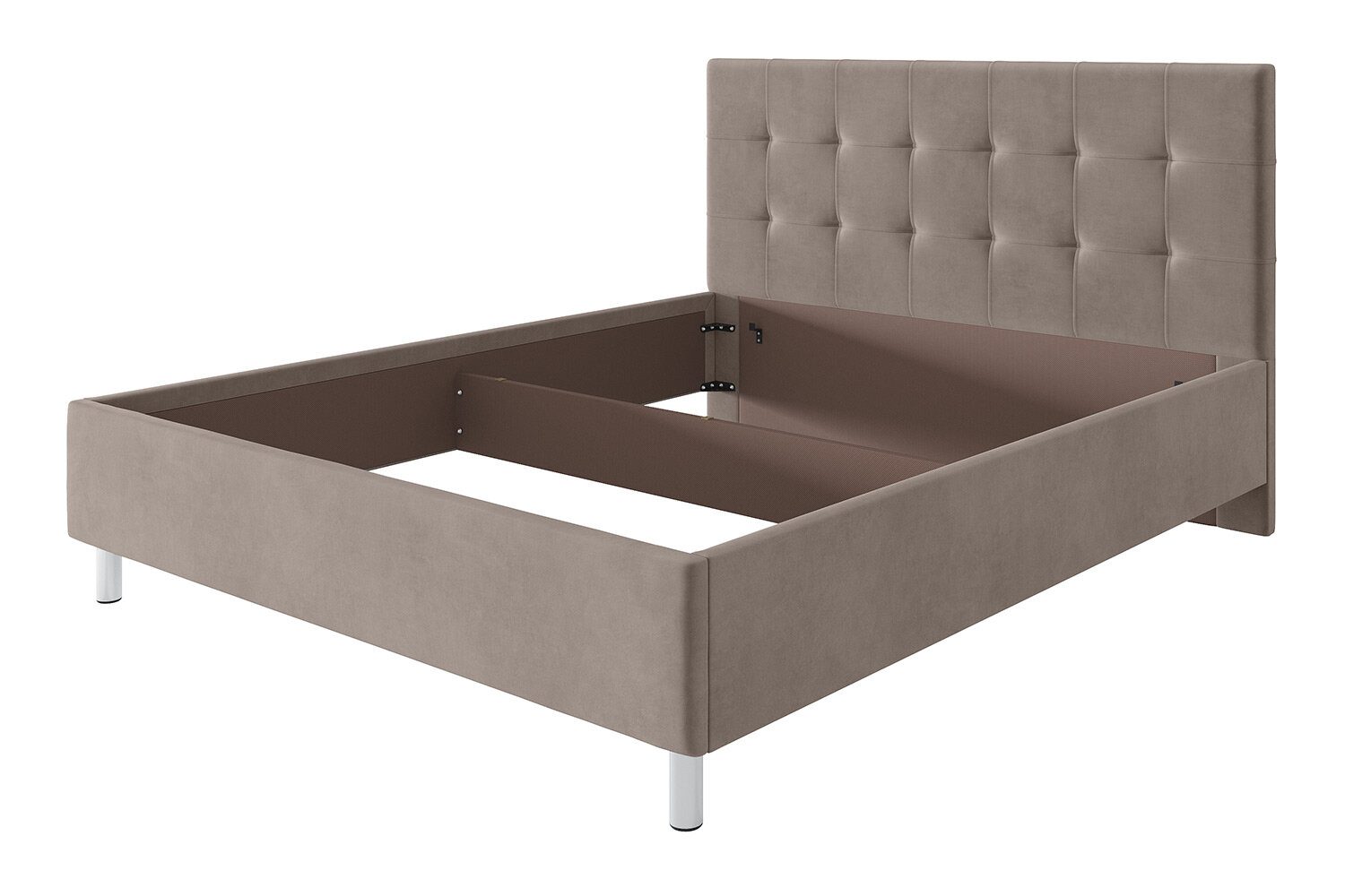 Каркас кровати Hoff Elsi, 160х200 см, цвет кофейный, без основания и подъемного механизма
