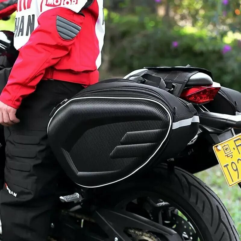 Мотокофр, для мотоцикла, 58л, черно-серый, для защиты от пыли и грязи