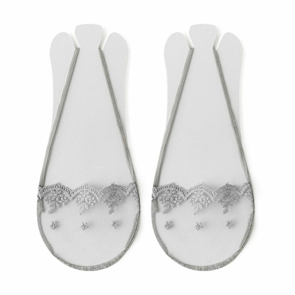 Носки на половину ладони, слинг-невидимые носки-лодочки-серый