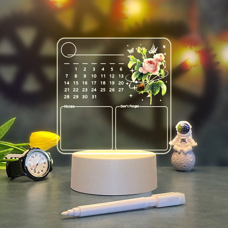 Настольная доска "Опора", с календарем и ручкой, USB-подсветка