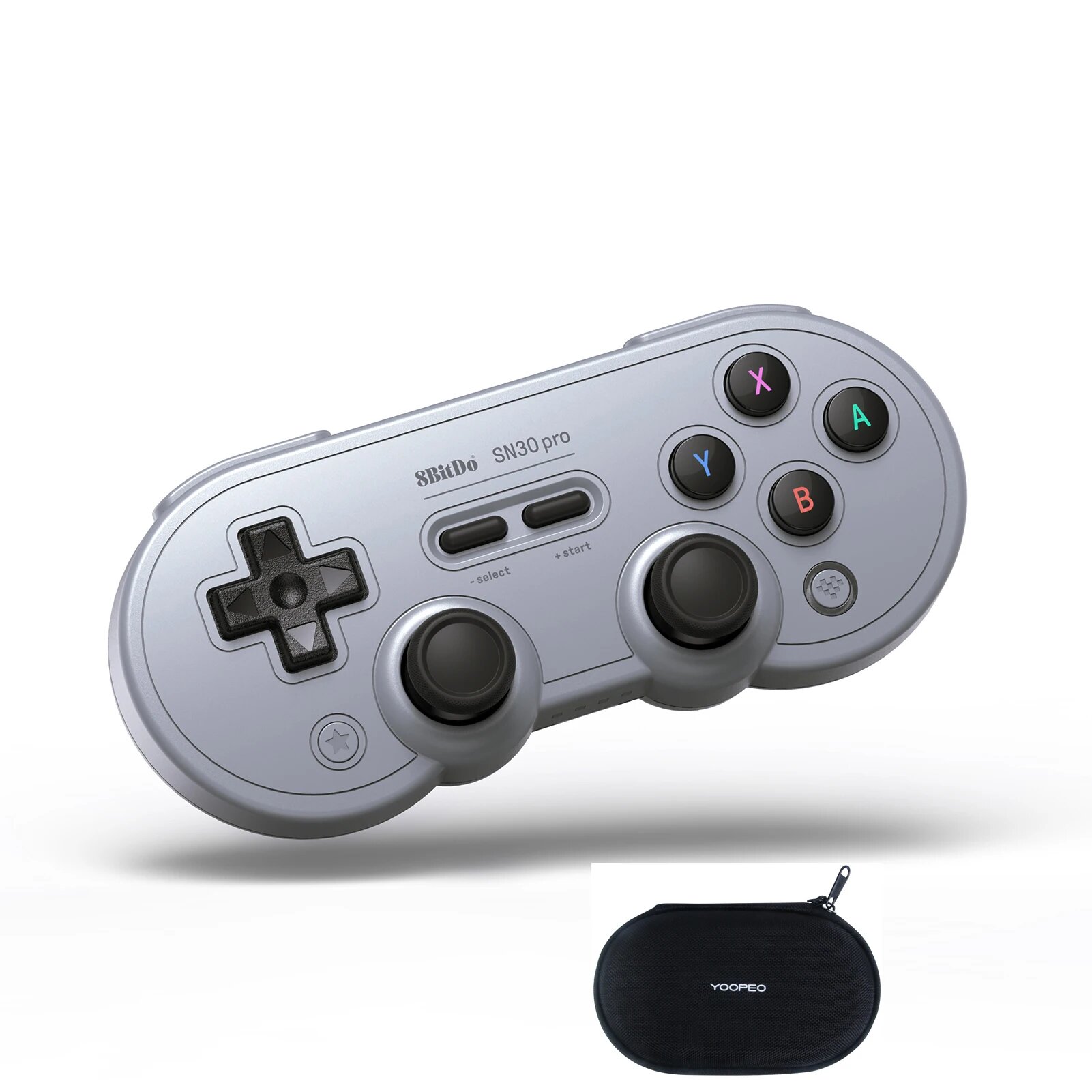 Беспроводной контроллер 8BitDo Pro 2, джойстик SN30 Pro для коммутатора 2 без пакета, геймпад для Apple PC, macOS, Android Steam Raspberry Pi, SN30 Pro Gray, No Package