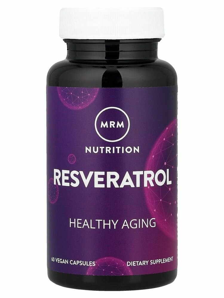 Ресвератрол, 60 веганских капсул, MRM Nutrition
