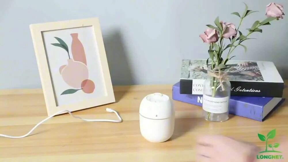 Увлажнитель воздуха с ночником для детской комнаты 25 дБ Автоотключение Ионизация USB Официальная гарантия 12 месяцев (для авто/офиса)