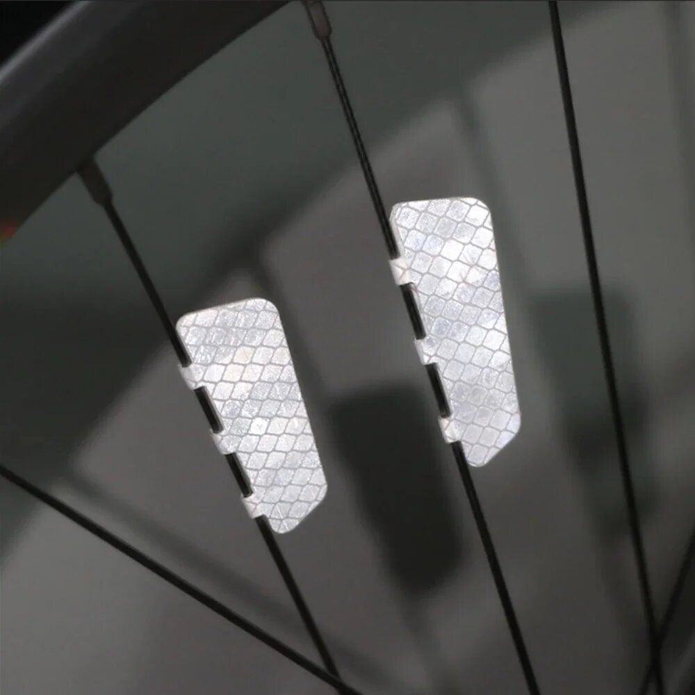 4 шт, велосипедный отражатель со спицами, предупреждающий световой сигнал безопасности, обод колеса, светоотражающие мигающие огни, ночная безопасность, аксессуары для велосипеда