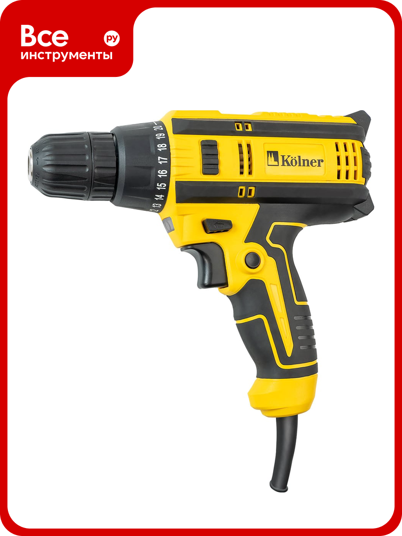 Электрическая, Kolner, дрель-шуруповерт Kolner KED 300V 8030100366, домашних и профессиональных задач, компактный