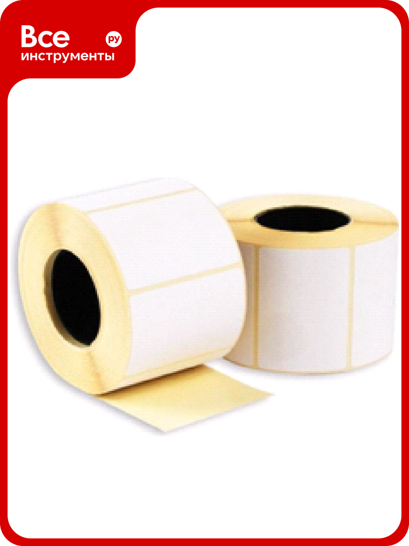 Самоклеящиеся этикетка CAS (58*40/750) упак 5 рулонов без препринта корея RBB1200000001297, 58x40 мм, 70 г