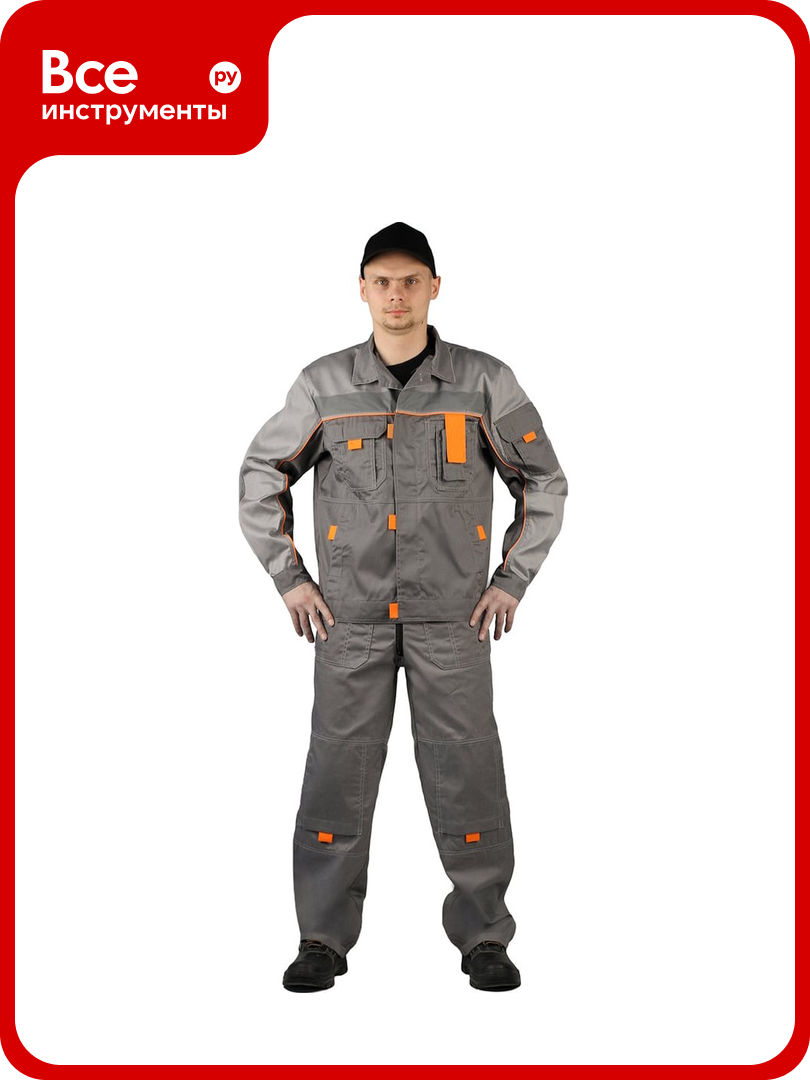 Костюм URSUS рольф КОС121-337 52-54 182-188 костюм‑комбинезон, полиэстер‑хлопковая ткань, водоотталкивающая поверхность