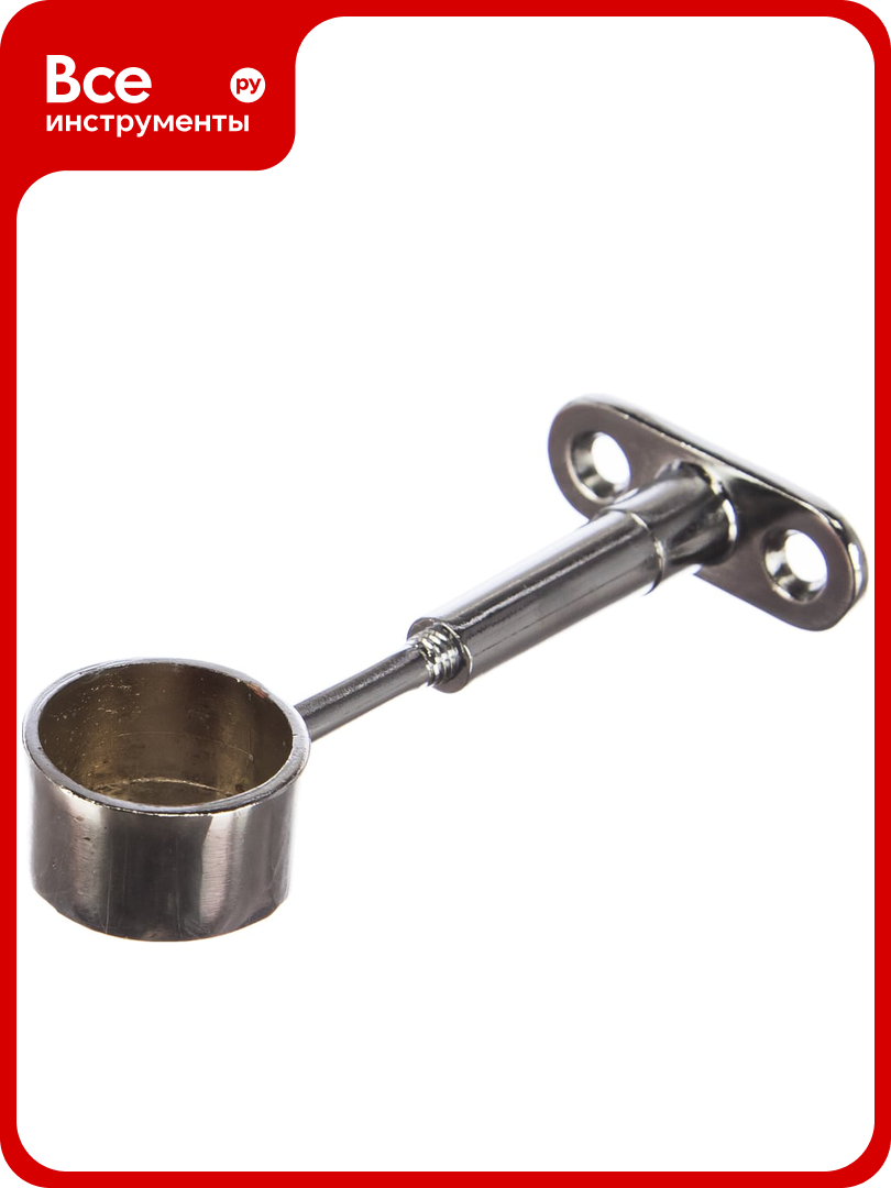 Крепление труб к стене Tech-Krep/Zitar регулируемое торцевое, хром 127437, сталь