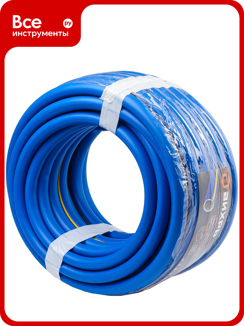 Резиновый армированный шланг Вихрь 19x25-1.0, 25 м ТЭП 73/7/2/28