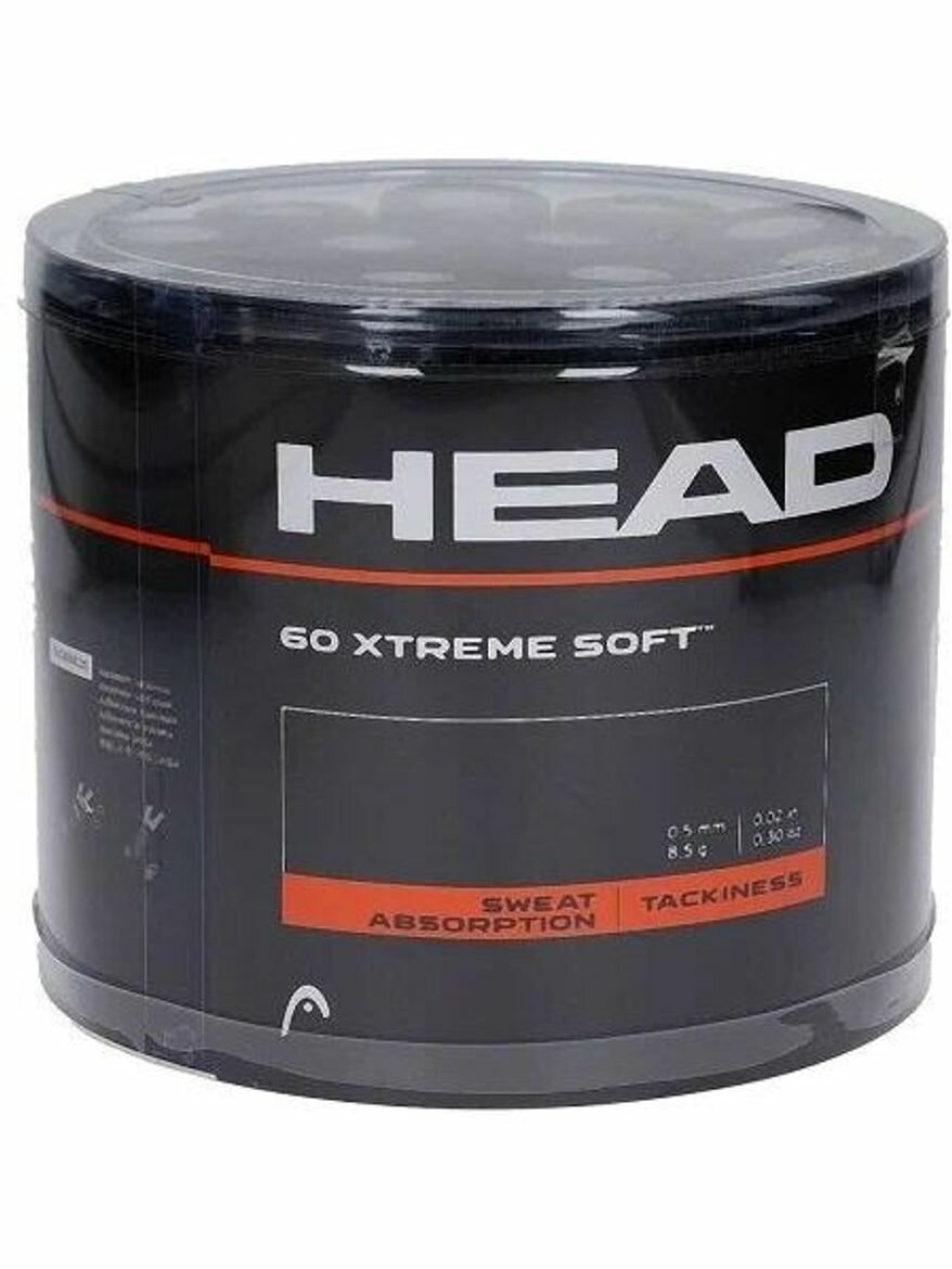 Овергрипы Head Xtreme Soft 60 pcs Box Xtreme Soft 60 pcs Box BK Унисекс