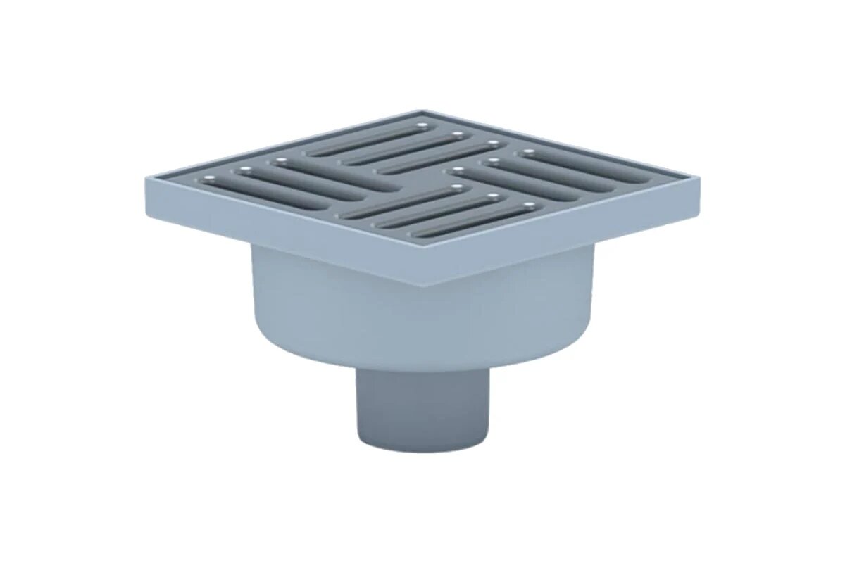 АНИ Пласт Трап нерег верт/вып гидрозатвор Дн50 нерж/реш 150х150 мм TA5212 004-0233