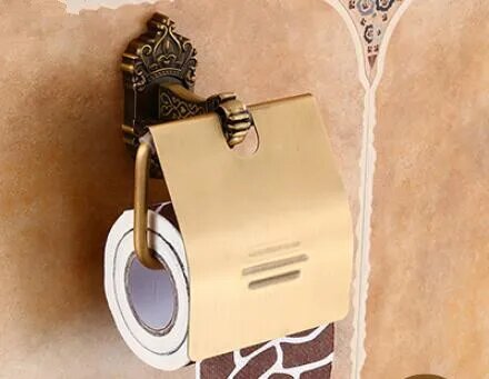 Tuqiu аксессуары для ванной комнаты, античная бронза, резная алюминиевая фурнитура для ванной комнаты, вешалка для полотенец, держатель для бумаги, держатель для туалетной щетки, крючки, paper holder