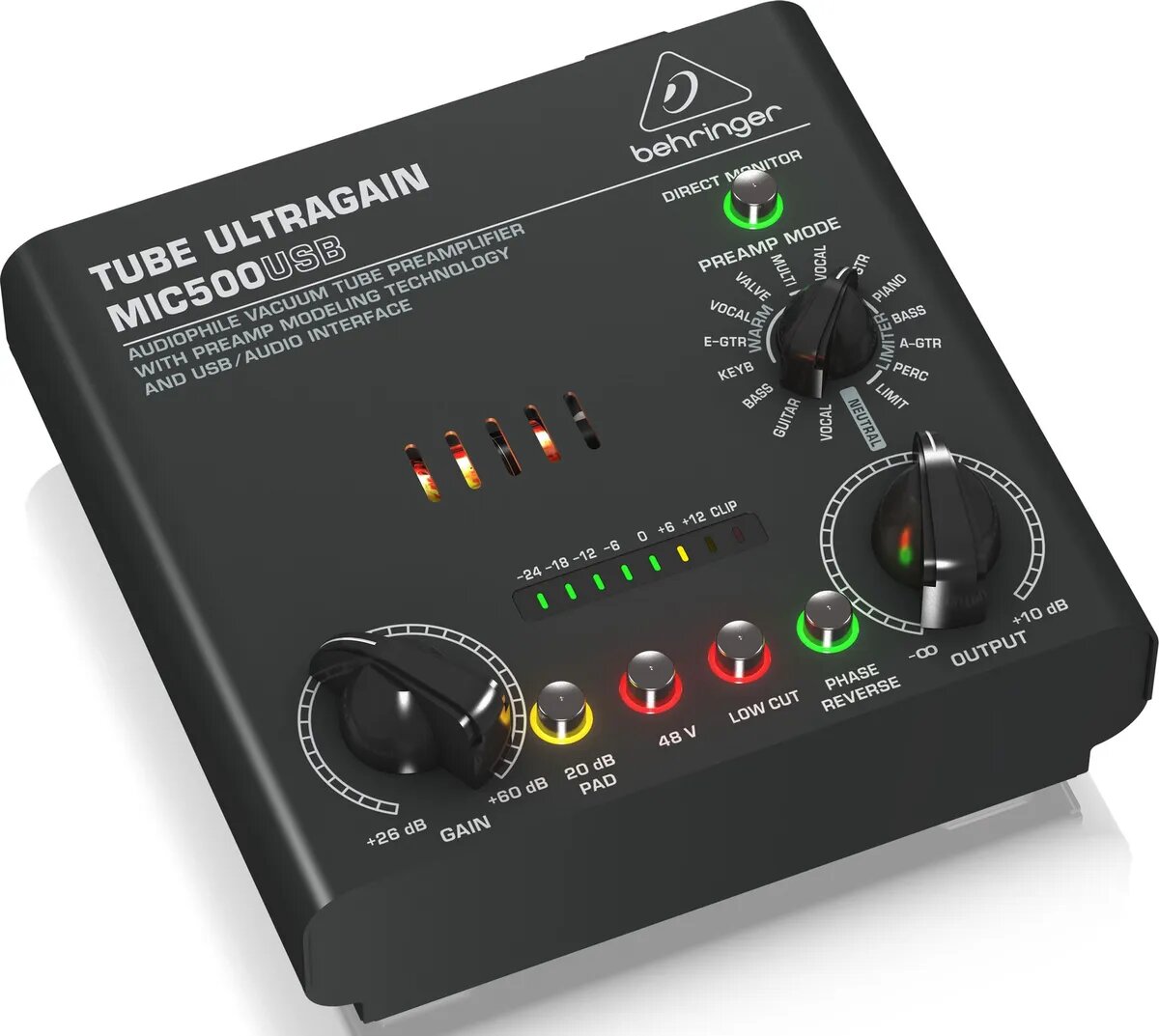 Behringer MIC500USB микрофонный/инструментальный предусилитель