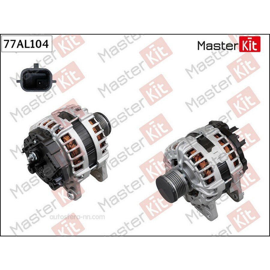 MASTERKIT 77AL104 Генератор NISSAN QASHQAI/RENAULT MEGANE 1.5dci 2015-