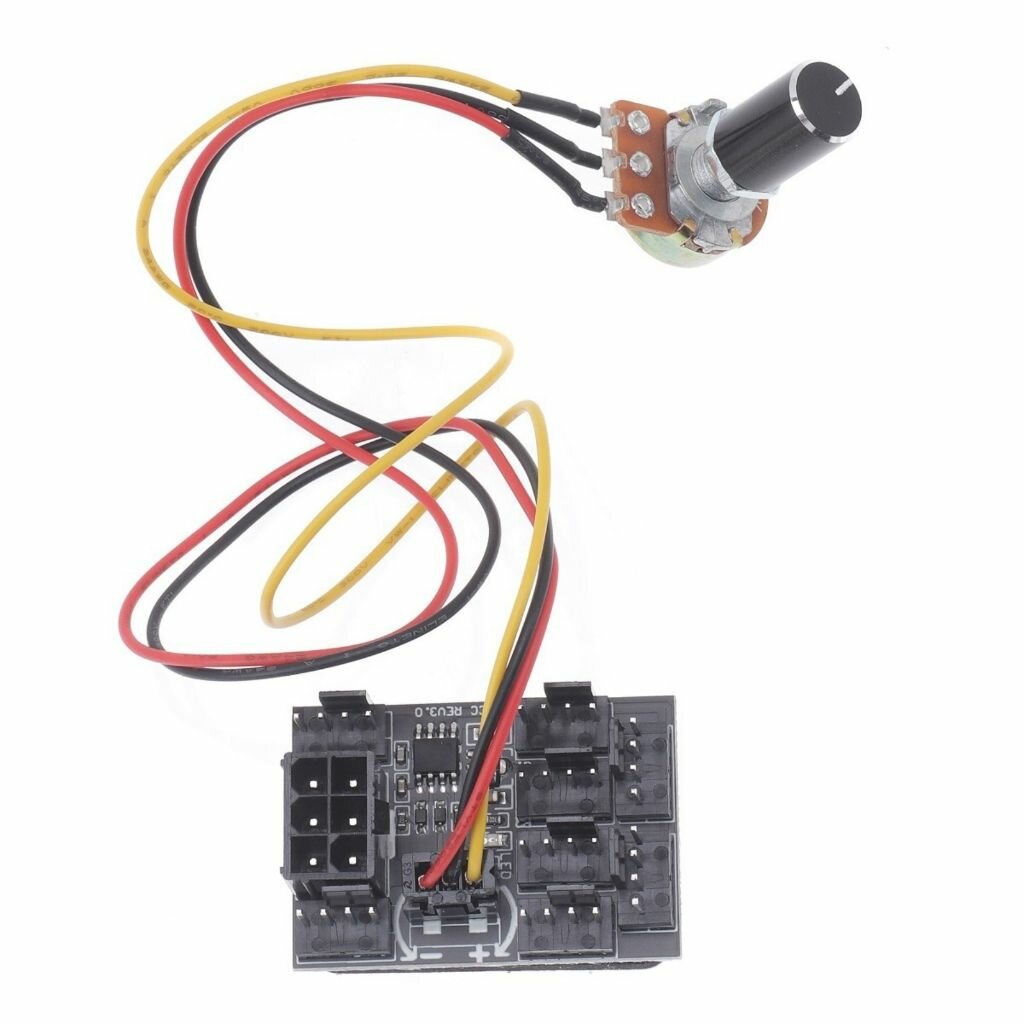 3 / 4Pin высокомощный ШИМ-регулятор скорости вентилятора, 6Pin источник питания, 8 портов