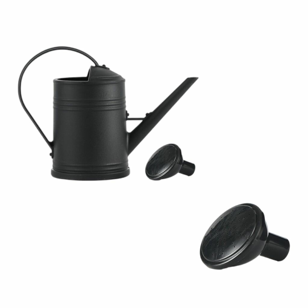 Бытовой садовый полив из 2-литрового пластикового разбрызгивателя с длинным горлышком и запасным душем-Черный разбрызгиватель + запасной душ