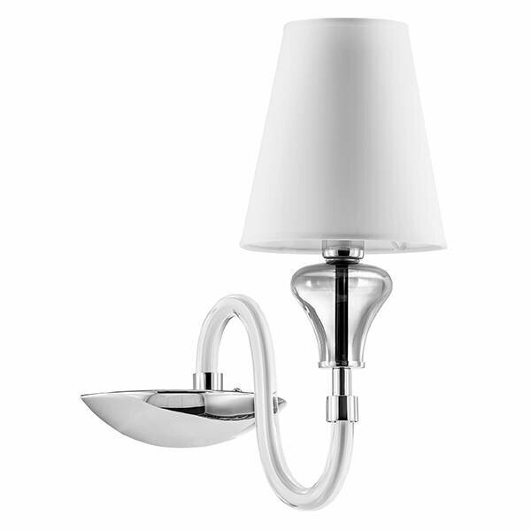 Lightstar 809616 Бра OTTO 1х40W E14 белый ткань