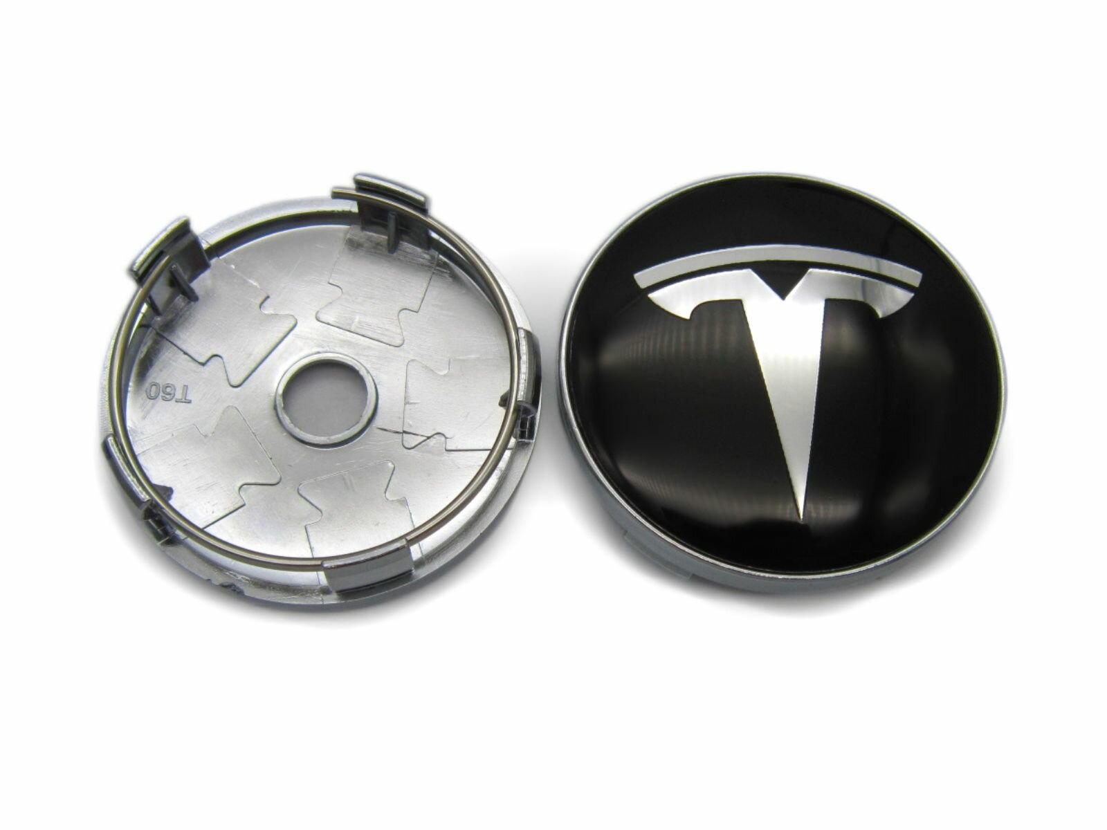 Колпачок заглушка на литой диск "TESLA" black 60/56/9 мм, 1 шт.