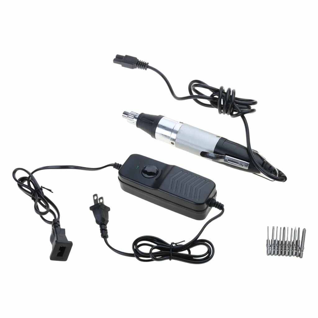 Электрическая отвертка поставляется с 10 наборами бит 220 В