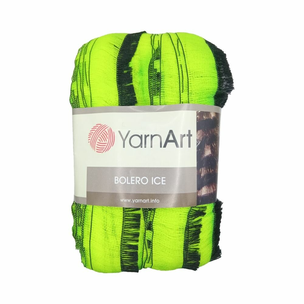 Пряжа для вязания YarnArt Bolero ice 802 яркий салат без люрекса 1 уп 100 гр/33 м 100% акрил