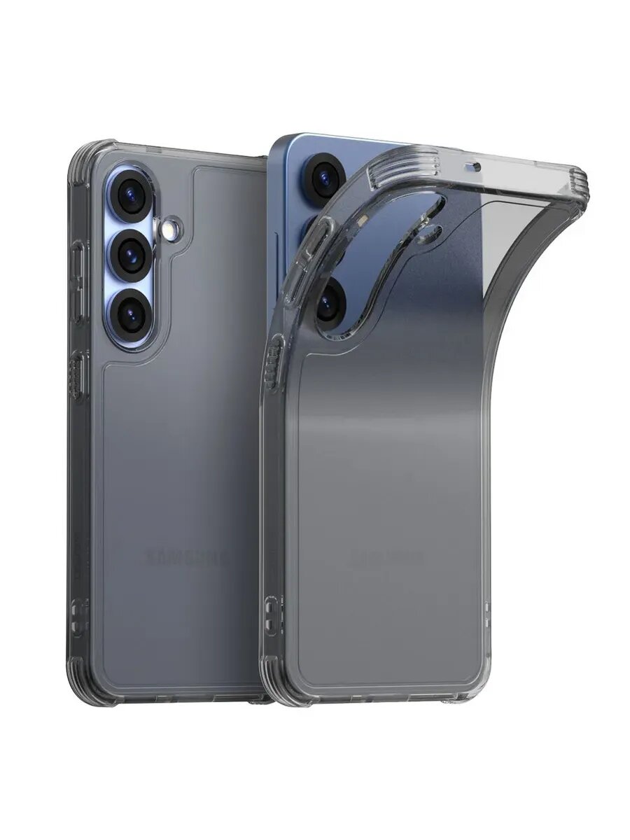 Чехол на Samsung Galaxy S25 Araree Flexield силиконовый, прозрачный черный