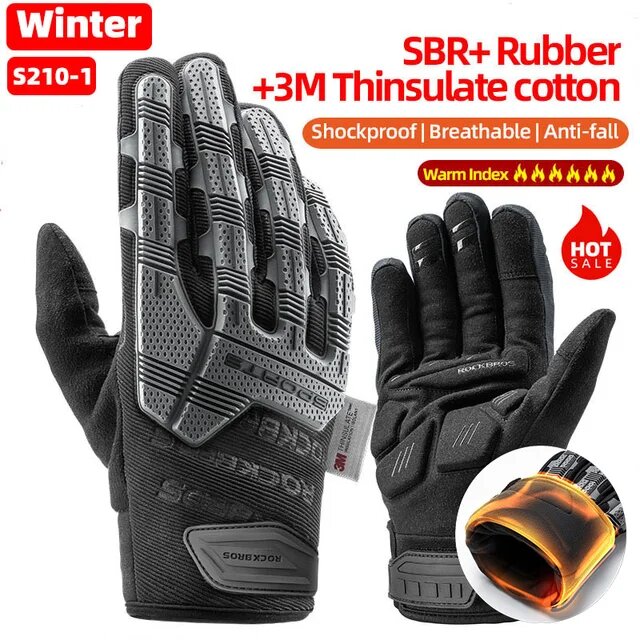Осенние и зимние велосипедные перчатки, ветрозащитные теплые тактические перчатки, перчатки для сенсорных экранов, мужские и женские мотоциклетные велосипедные перчатки