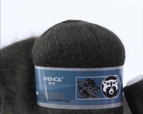 Пряжа Menca Пух норки 814 омут (50г/350м, упаковка 5 мотков+5 катушек)