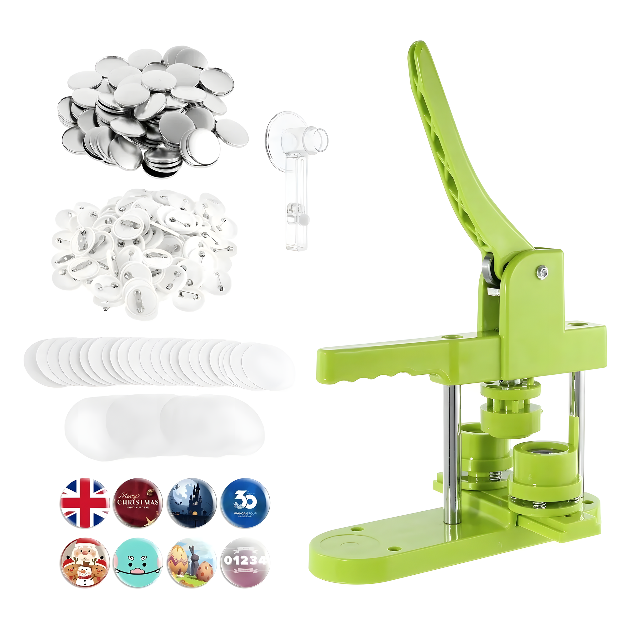 Набор форм для машины для изготовления значков Button Badge Maker, 37MM Green Set