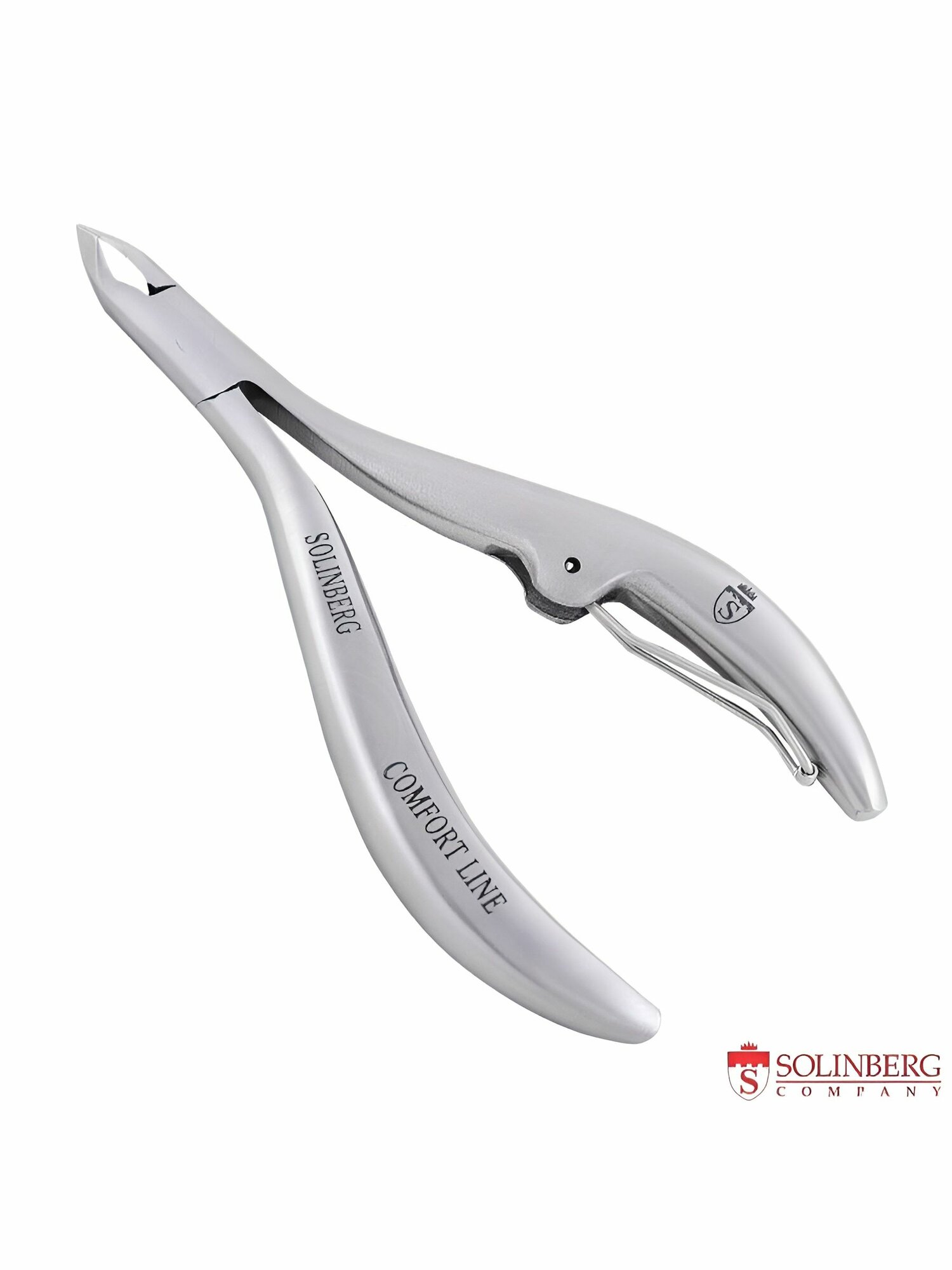 Кусачки маникюрные для кутикулы Solinberg 904 "Comfort Line" (ручная заточка), матовые, одинарная пружина, лезвия 4мм.