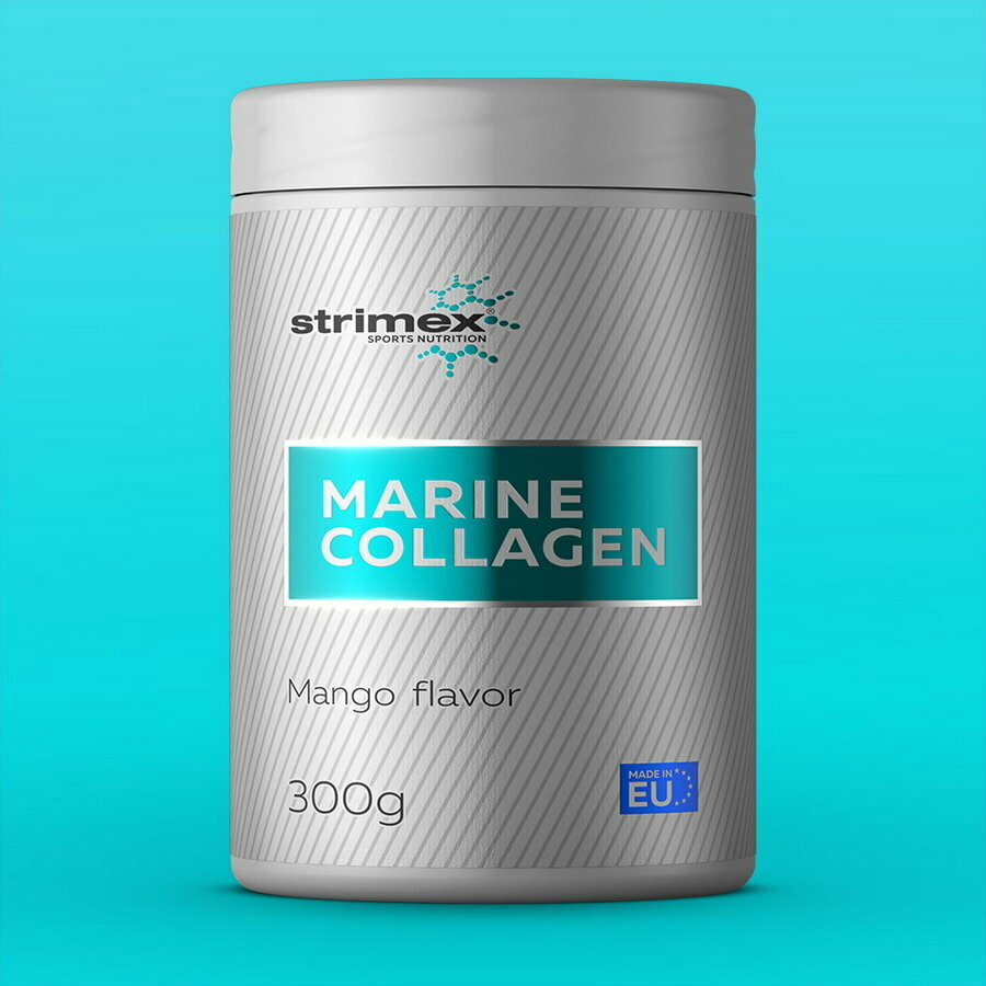 Морской коллаген Strimex MARINE COLLAGEN, 300г, с витамином С и гиалуроновой кислотой