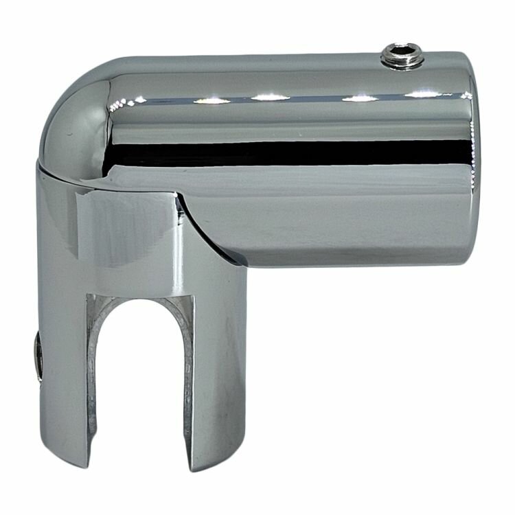 Держатель труба - стекло регулируемый для душевой кабины, хром