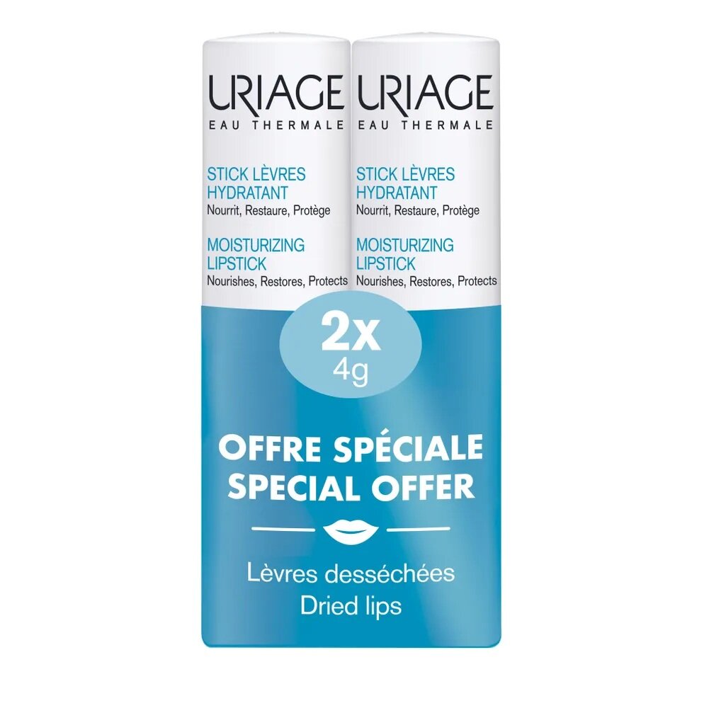 Урьяж О'термаль набор Увлажняющий стик для губ, 2*4 г | URIAGE Eau Thermale Lipstick