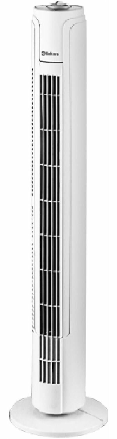 SAKURA Вентилятор напольный SA-19W, 45 Вт, белый