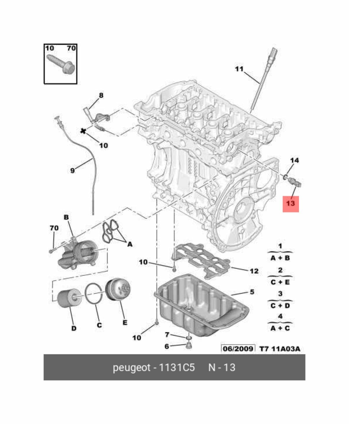 Датчик Давл. масла Citroen С3 Picasso 1.4,1.6 09-17(Citroen/Peugeot 1131C5)