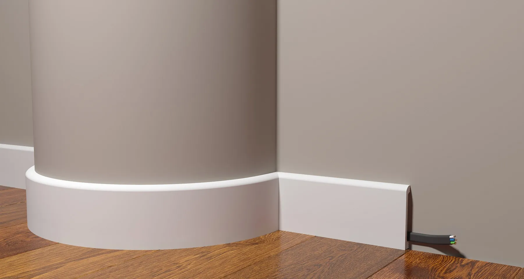 Плинтус гибкий из композита DD706-E Decor-Dizayn