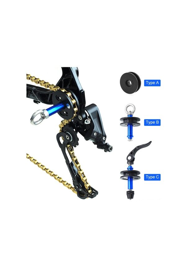 Держатель цепи для велосипеда - алюминий, сталь, пластик - защита для очистки при транспортировке - для горных велосипедов (MTB), шоссейных велосипедов - ударопрочный, многоцветный