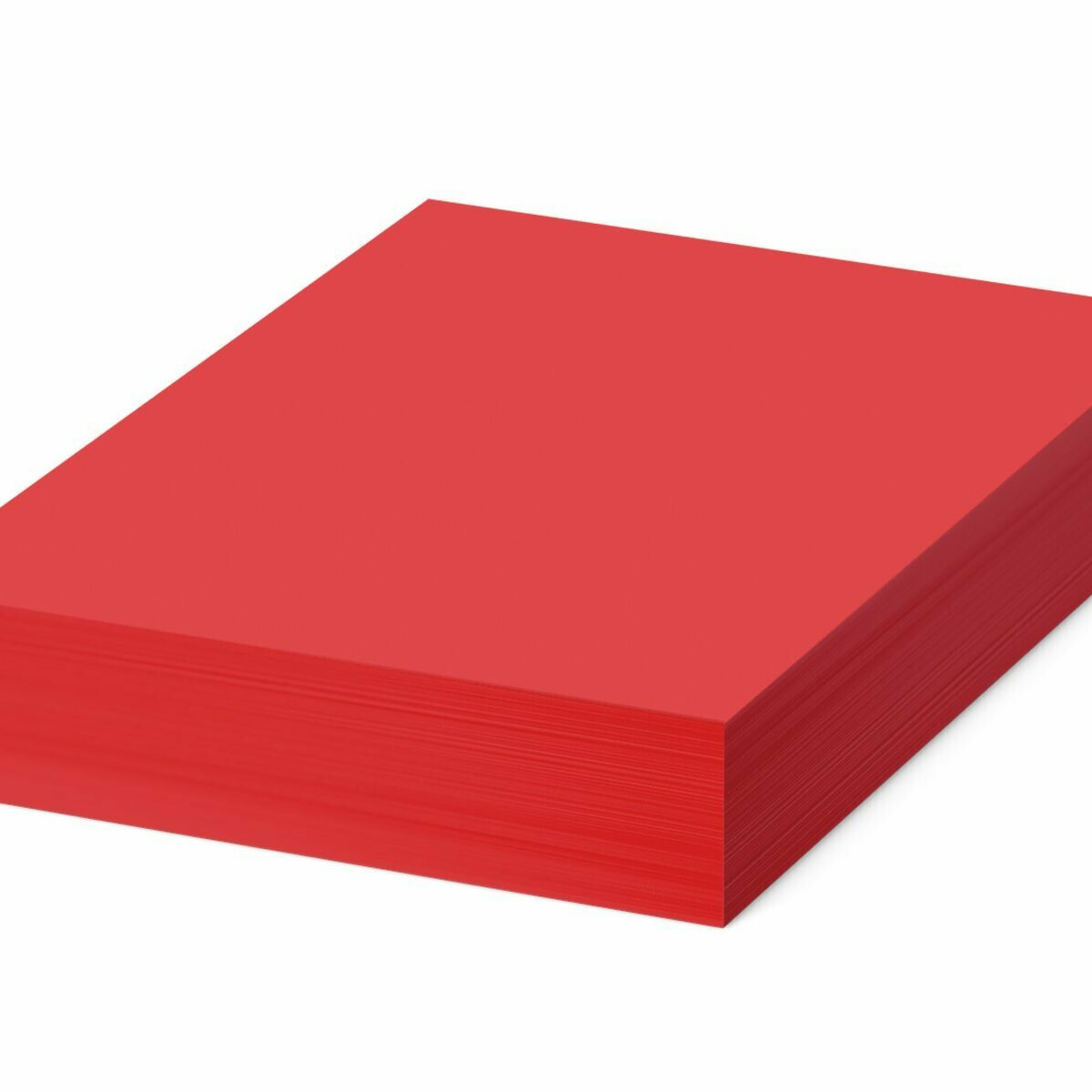 Бумага цветная А4 Brauberg, интенсив ярко-красный, 80 г/кв. м, 500 листов (116563), 5 уп.