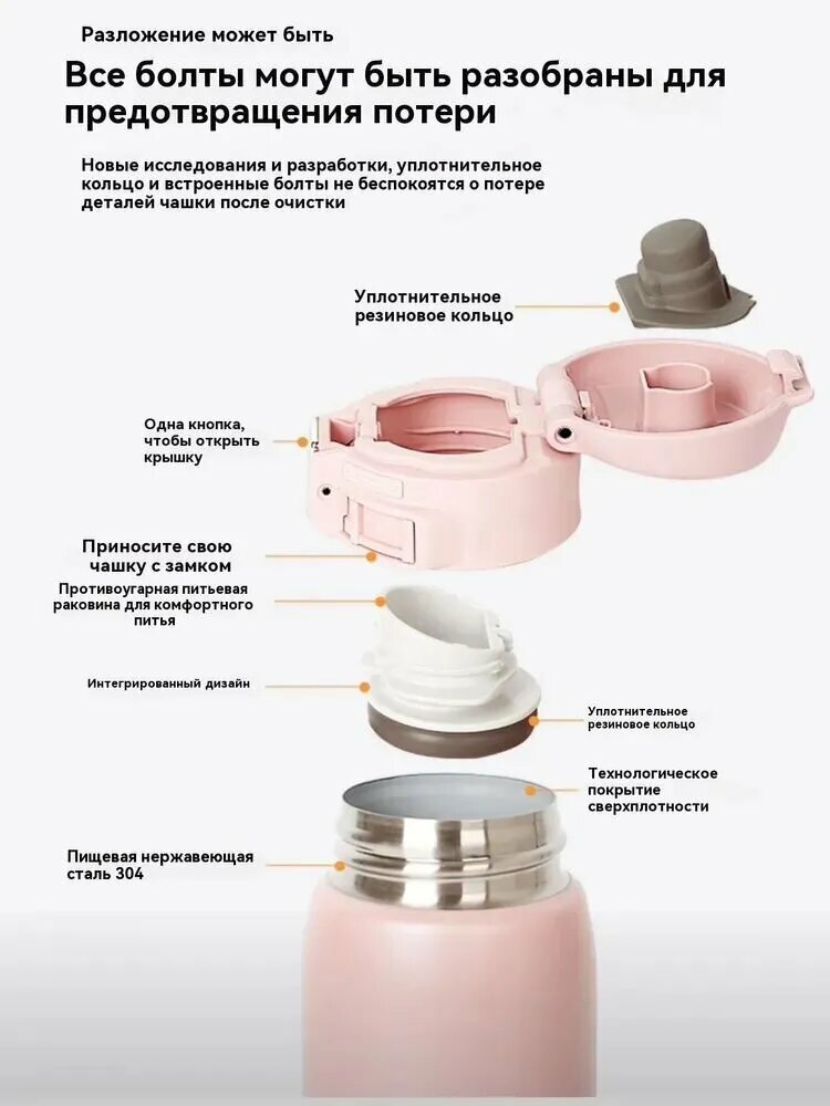 Япония импортировала вакуумную колбу zojirushi zojirushi белого цвета — фото 1