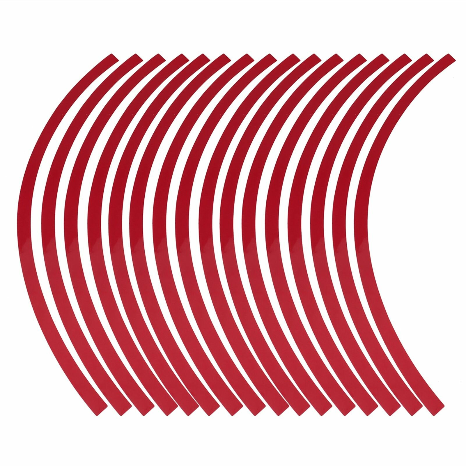 Набор из 16 светоотражающих полосок на диски 16-19" (ярко-красные)