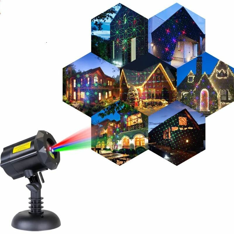 Лазерная подсветка для улицы и дома RGB 50 X-35P-B