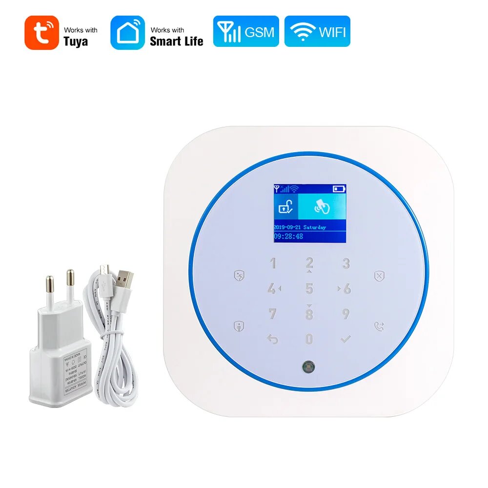 Система охранной сигнализации для дома KERUI G12 с GSM-соединением, мобильная беспроводная охранная сигнализация с датчиком движения, сиреной и приложением TUYA Smart APP-KIT 3