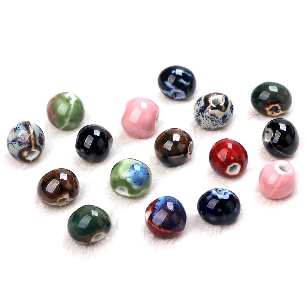 Керамические бусины OLINGART 14 мм 6 шт. MIX