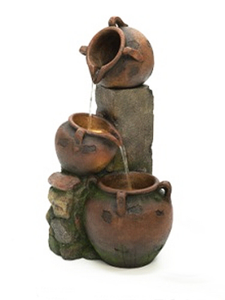 Фонтан декоративный Waterfall "Чегем", с подсветкой, водопад