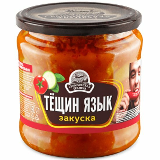 Закуска овощная Семилукская Трапеза "Тёщин язык" 460 г