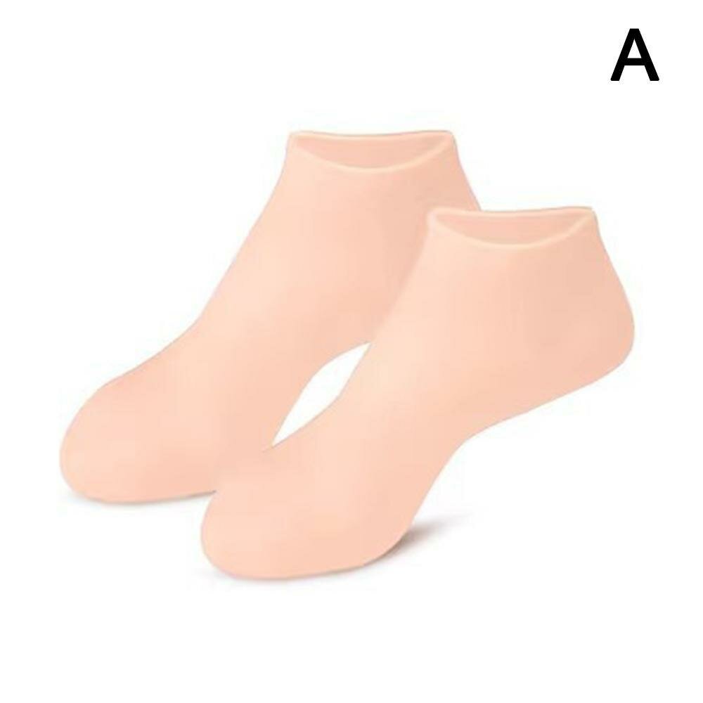 Носочки для педикюра, kосметические носочки для педикюра, 1 пары, силиконовые, розовый