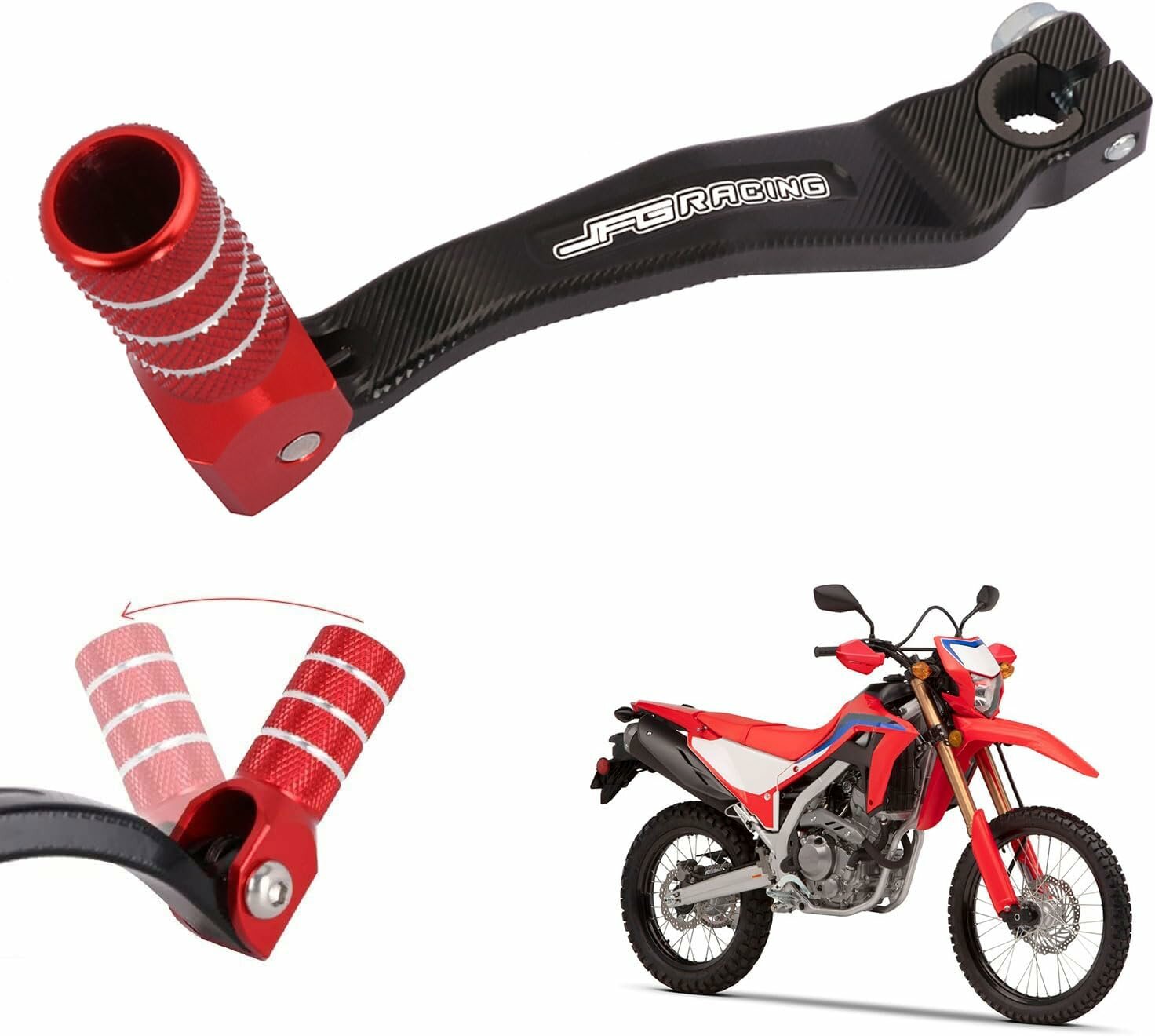 Лапка передач мотоцикла мотоцикла Красный для CRF300L 2021 CRF250L CRF250M 2013-2021 CRF250R 2017-2021